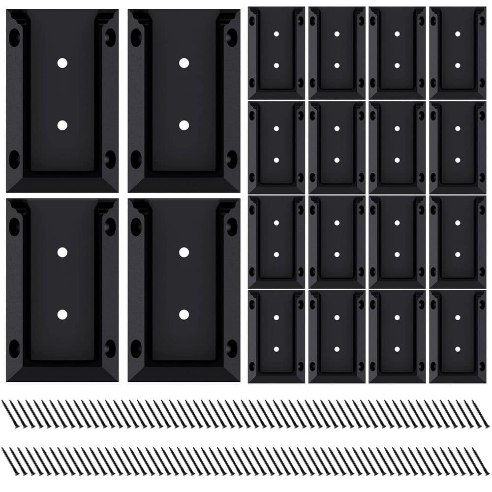 NVNOO 2 in. x 4 in. Deck Railing Bracket Connectors with 120-Pieces ...