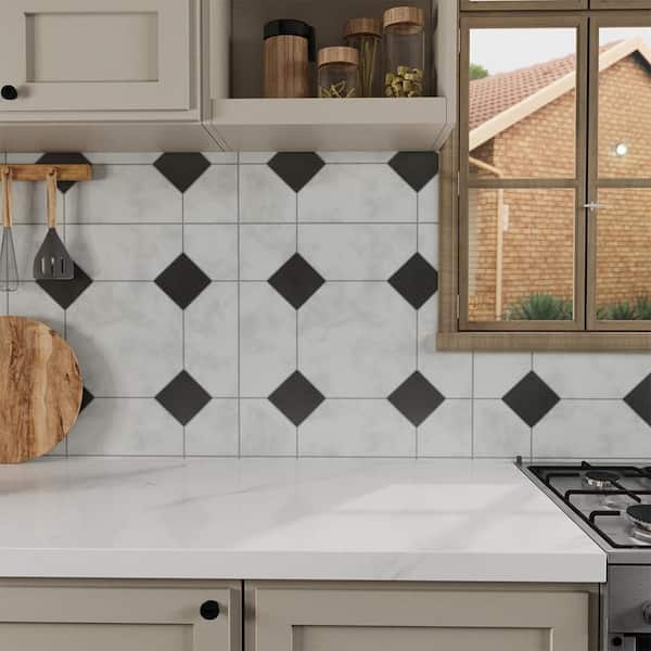 24 in. x 120 in. Gray Peel and Stick Decorative Wall and Floor Roll ...