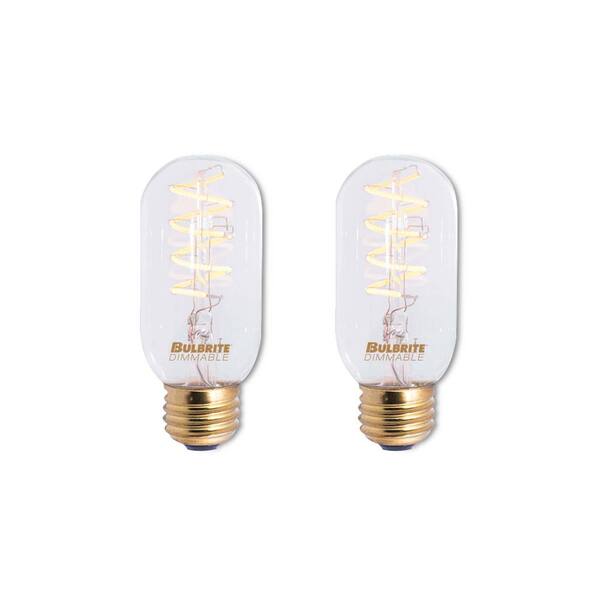 Bulbrite 40-Watt Equivalent Amber Light T14 (E26) Medium Screw Base ...