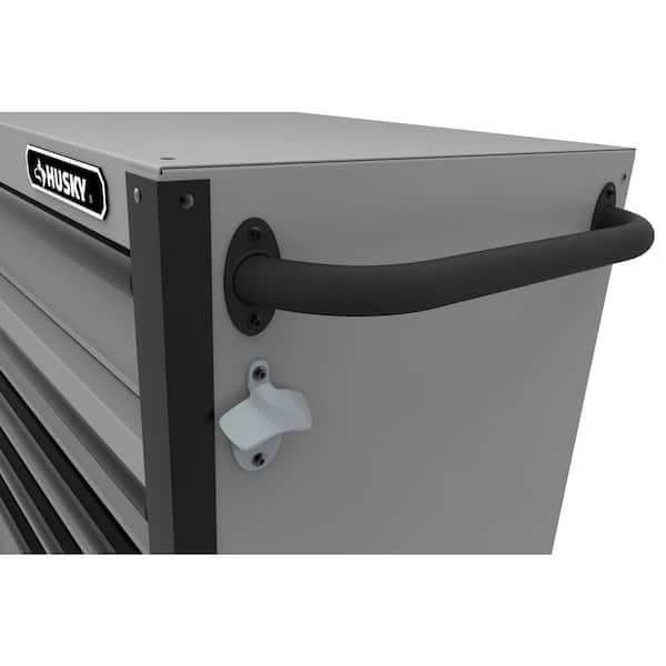 Husky Heavy-Duty 52 in. W 15-Drawer Matte Gray Steel Rolling Tool Chest ...
