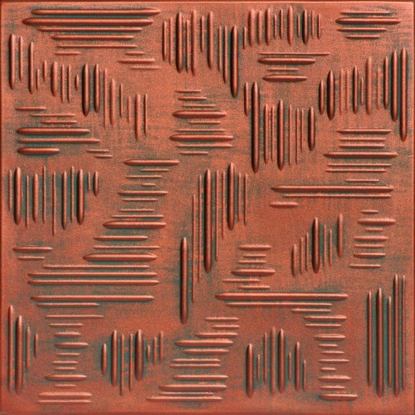 A La Maison Ceilings Country Wheat Copper Patina 1.6 ft. x 1.6 ft ...