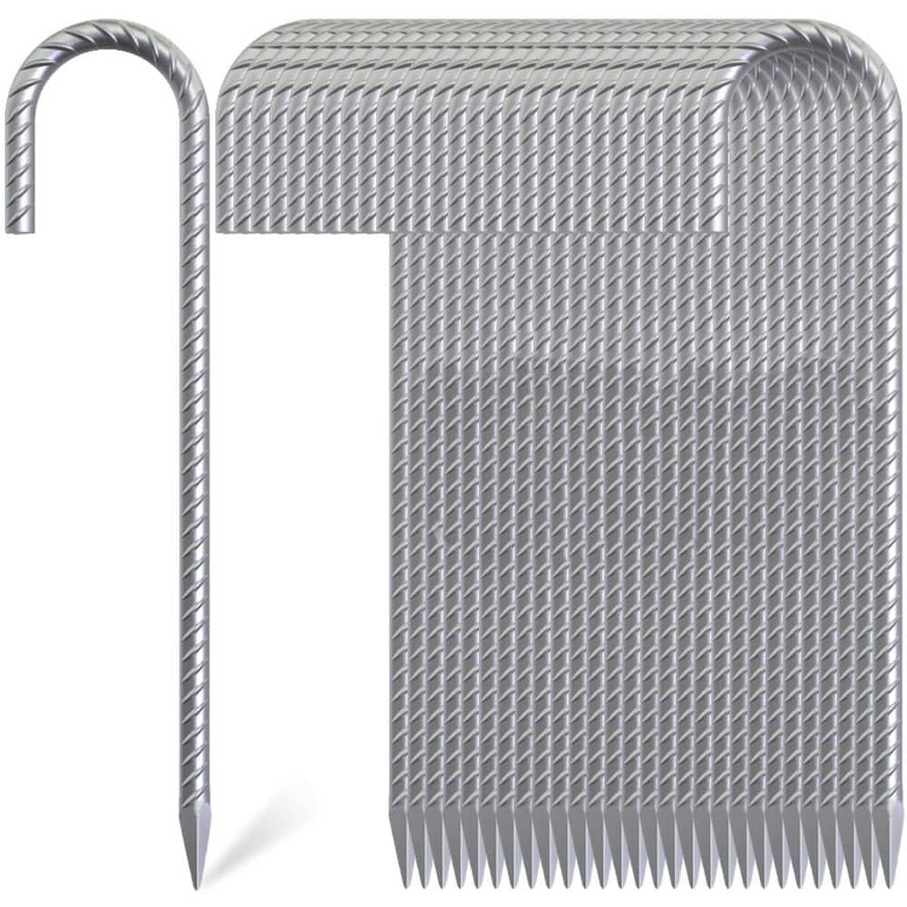 Laybus 30 Pack 1 ft. 5/16" Diameter Rebar Stake, Galvanized Anti-Rust ...