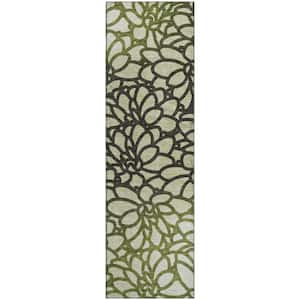 Addison Rugs Mayfield Premium Machine Washable Abstract AMF2412 Aloe 3 ...