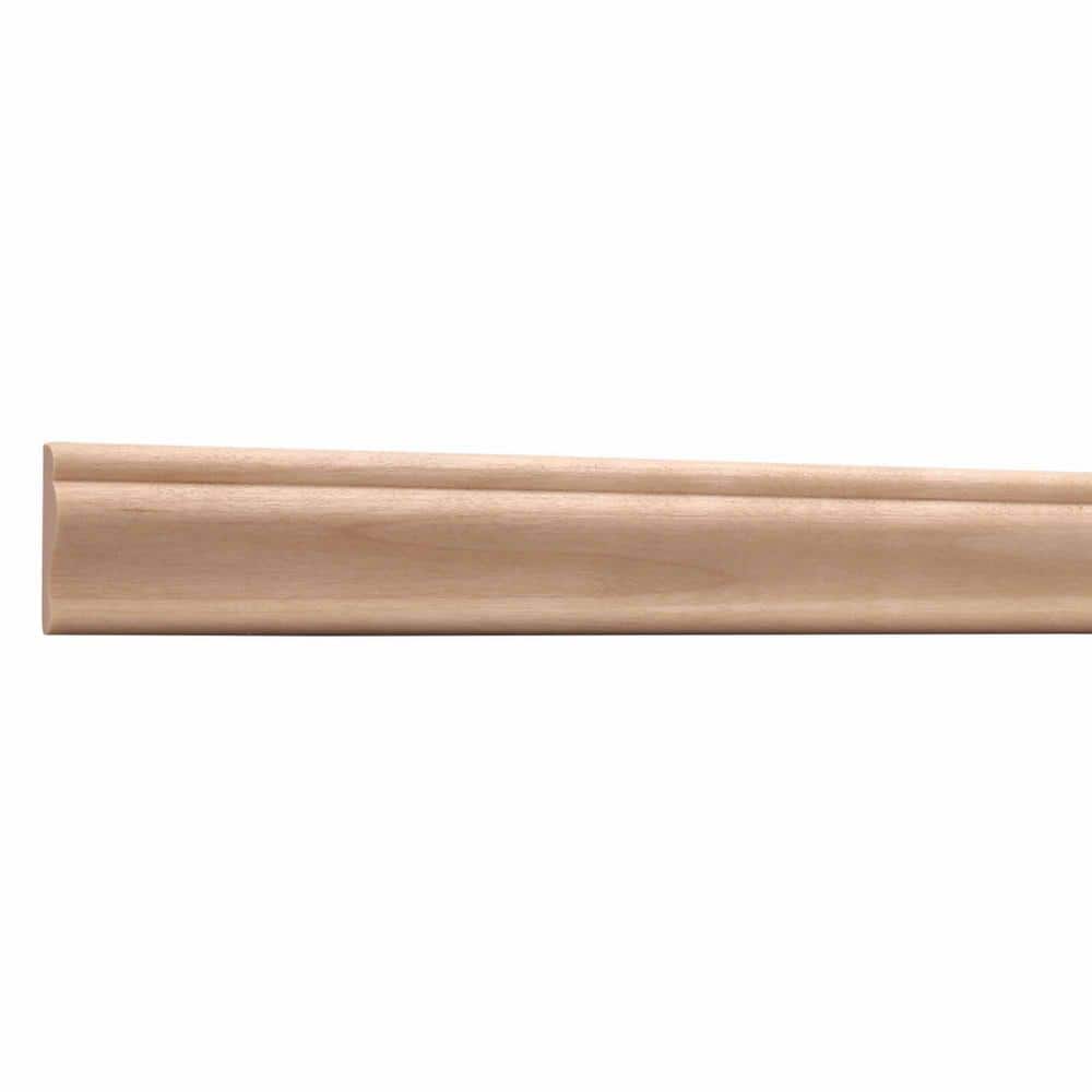 Ornamental Mouldings 589-4WHW .375 in. D X 1.25 in. W X 47.5 in. L ...