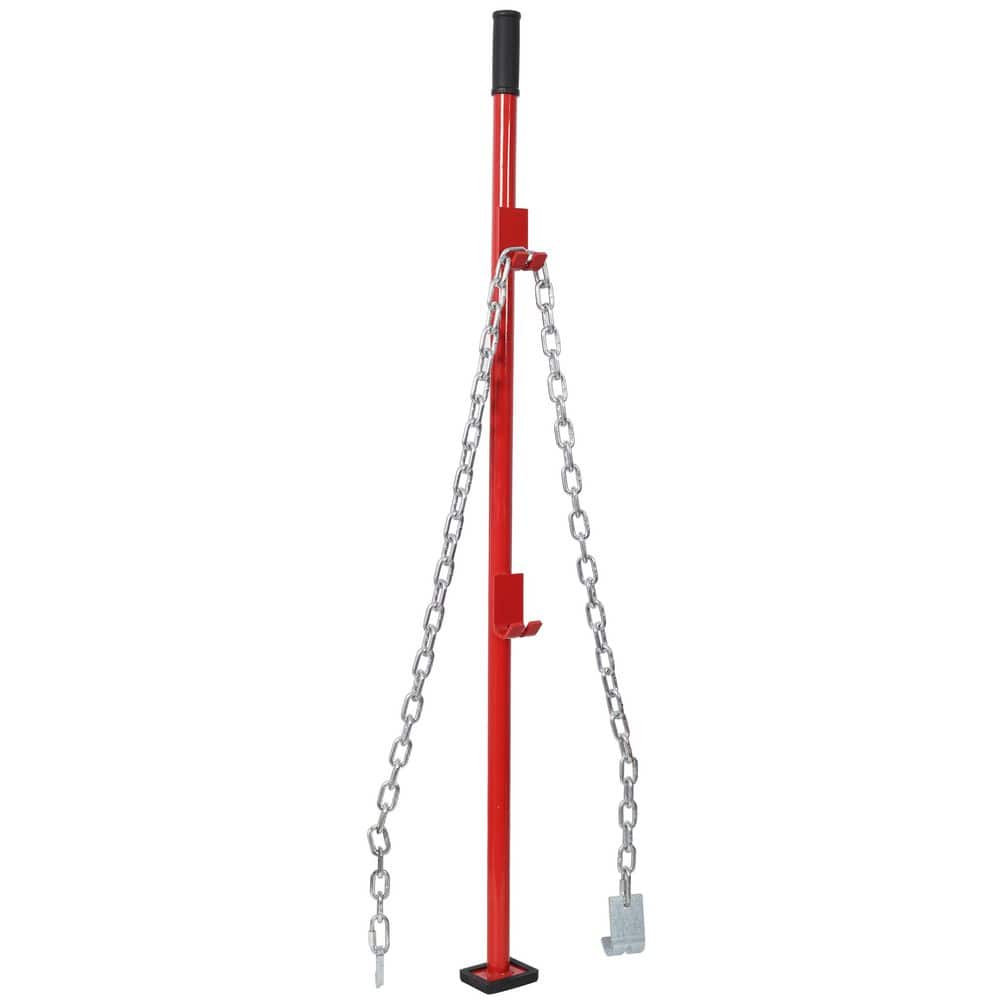 Huluwat Red 52 in. L Heavy Duty Steel Universal Pulling Stick Tool S ...