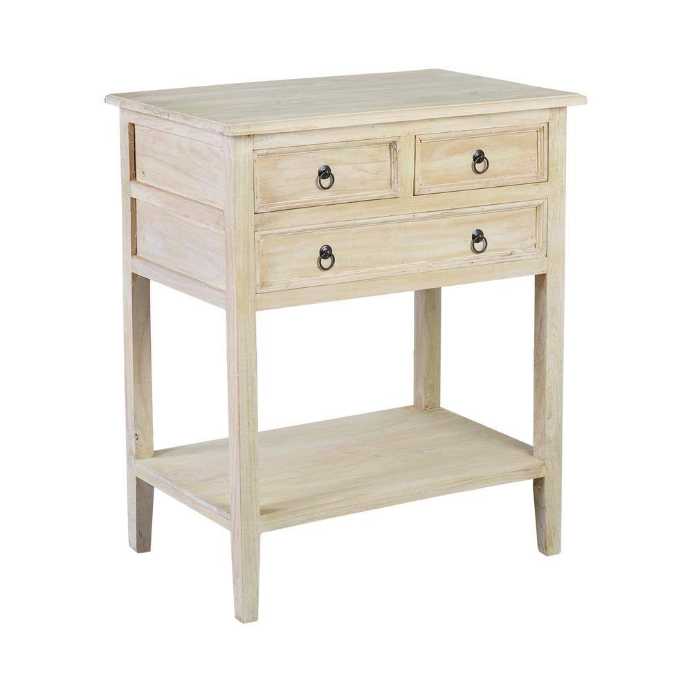 East at Main Eculid Natural SideTable TT-ST-69020-NT - The Home Depot