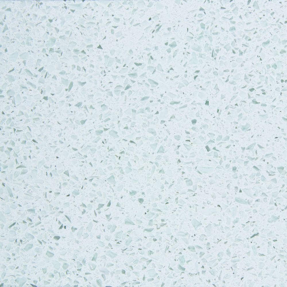 Silestone 2 in. x 4 in. Quartz Countertop Sample in White Diamond CT ...