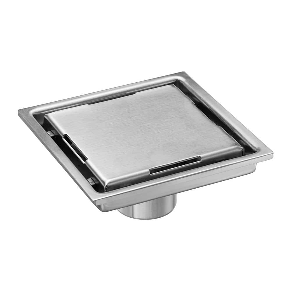 BWE 6" AISI 304 Stainless Steel Shower Drain with 2-in-1 Tile Insert ...