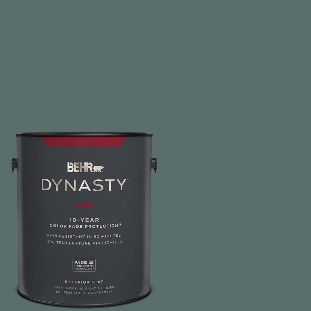 BEHR DYNASTY 1 gal. #490F-6 Agave Frond Flat Exterior Stain-Blocking ...