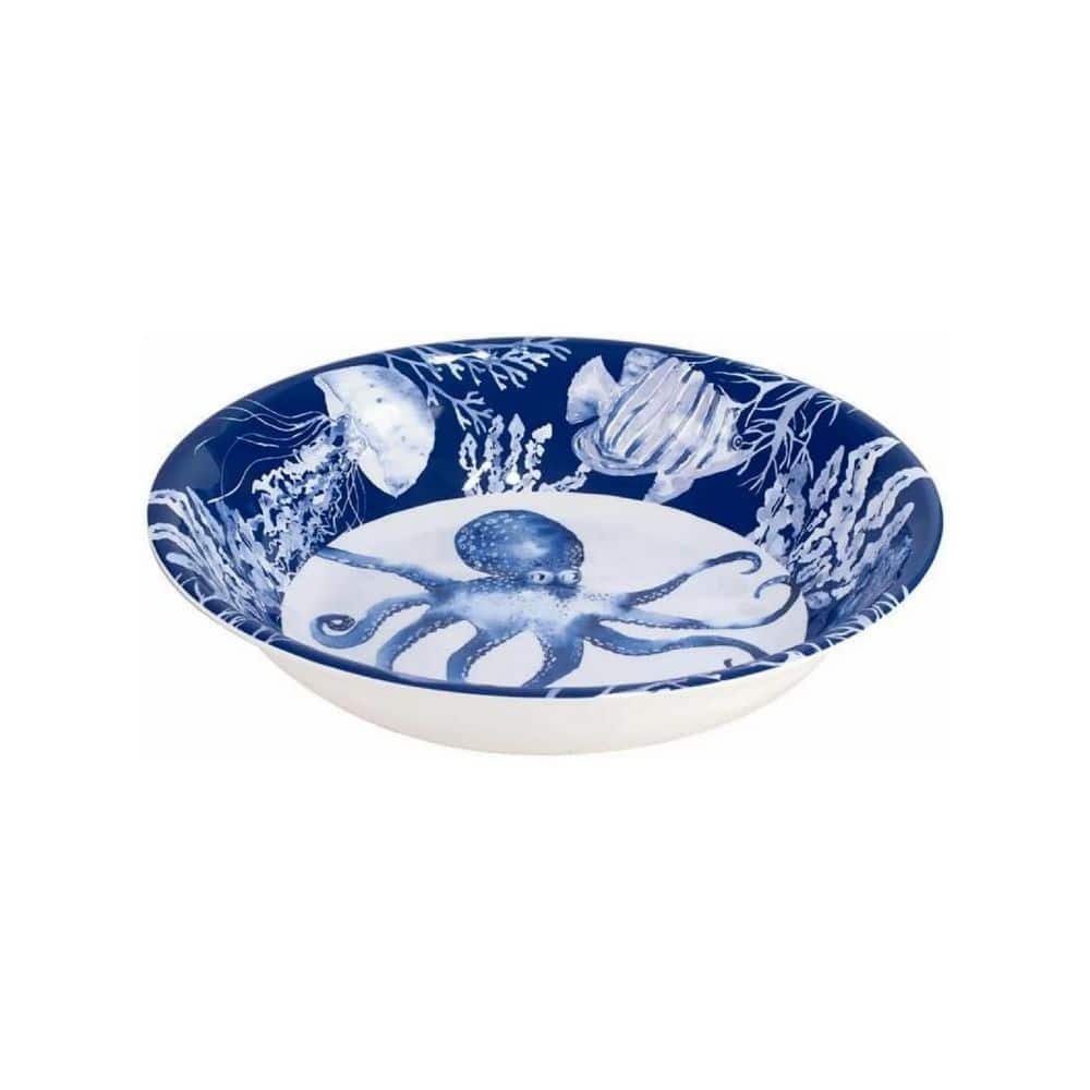 Multi-Colored Round Resin 14 in. Large Decorative Bowl HDCY4QGJ8Q - The ...