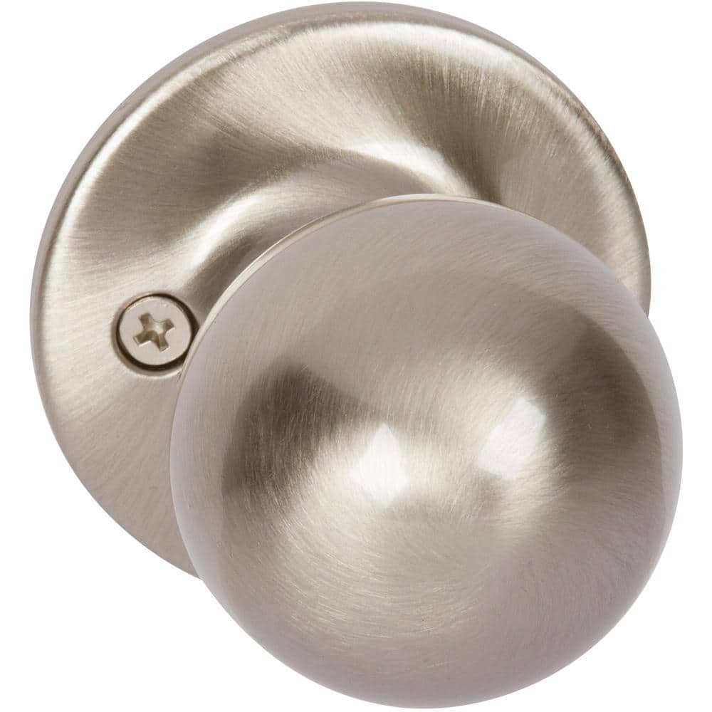 DELANEY HARDWARE Fairfield Classic Style Satin Nickel Round Shape ...