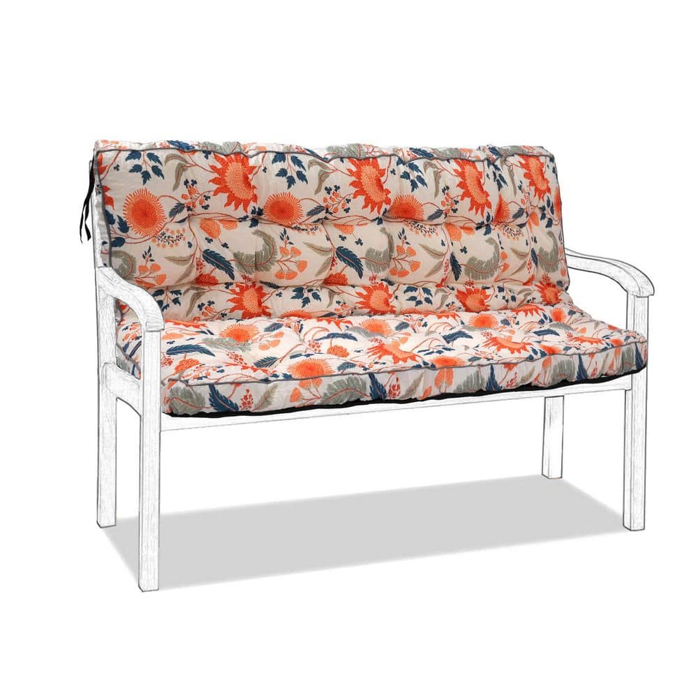 Swing Cushions 3 Seater Replacement, 63*40", Waterproof Porch Swing ...