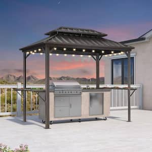 Reviews for PURPLE LEAF 6 ft. x 8 ft. Hardtop Grill Gazebo for Patio ...