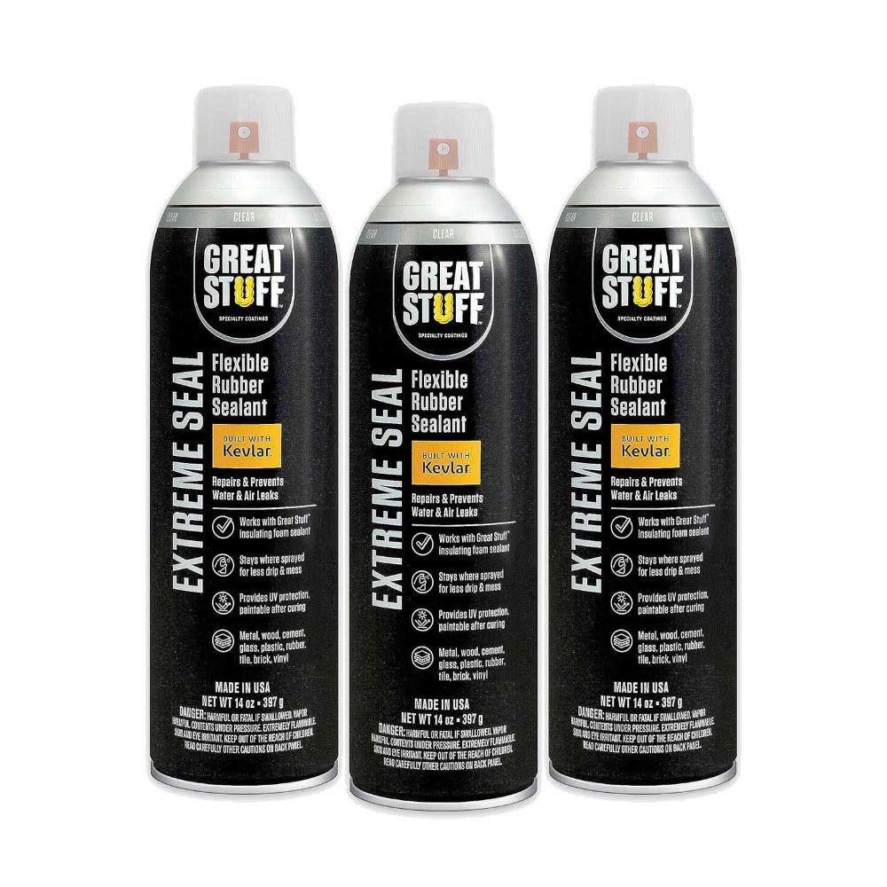GREAT STUFF Extreme Sealant - Clear - 14oz - 3PK GSEC14301 - The Home Depot