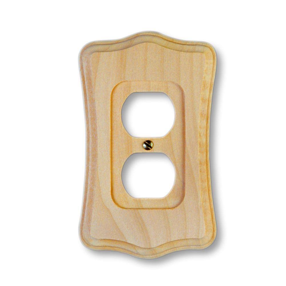 AMERELLE Wood 1-Gang 1-Duplex/1-Single Wall Plate (1-Pack) 170D - The ...