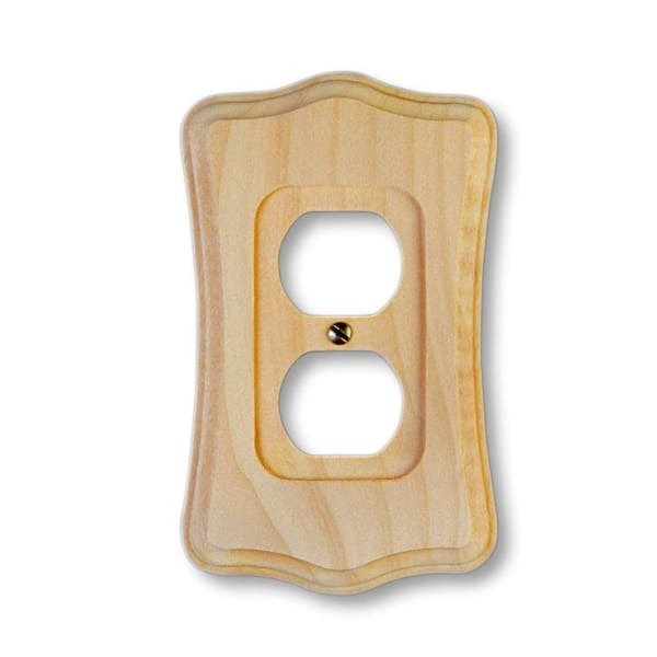 AMERELLE Wood 1-Gang 1-Duplex/1-Single Wall Plate (1-Pack) 170D - The ...