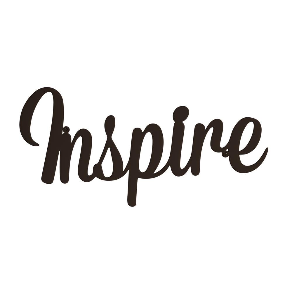 Lavish Home "Inspire" Metal Cutout Sign HW0200051 - The Home Depot