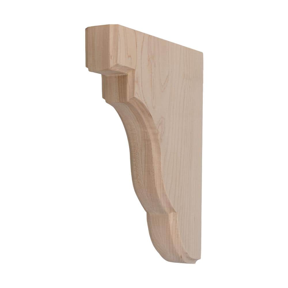 American Pro Decor 1-3/4 in. x 11 in. x 8-1/2 in. Unfinish North ...