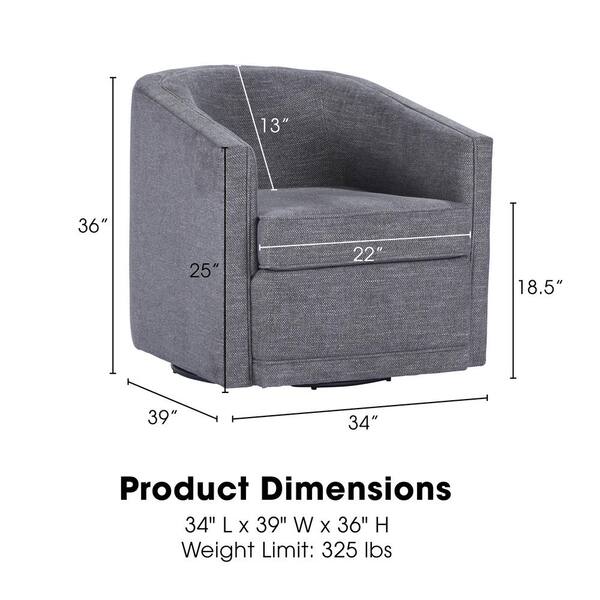 Furniture Accent Chair Dimensions Creamy Wave Boucle Accent Chair