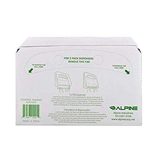 Alpine Industries White Flushable Disposable Half-Fold Toilet Seat ...