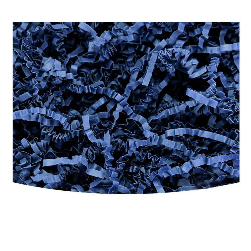 N/A 1.21 lb. Blue Crinkle Cut Shred Paper Fillers for Gift Box ...