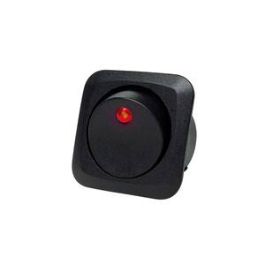Calterm 30 Amp Red LED Illuminated Toggle Switch 40291 - The Home Depot