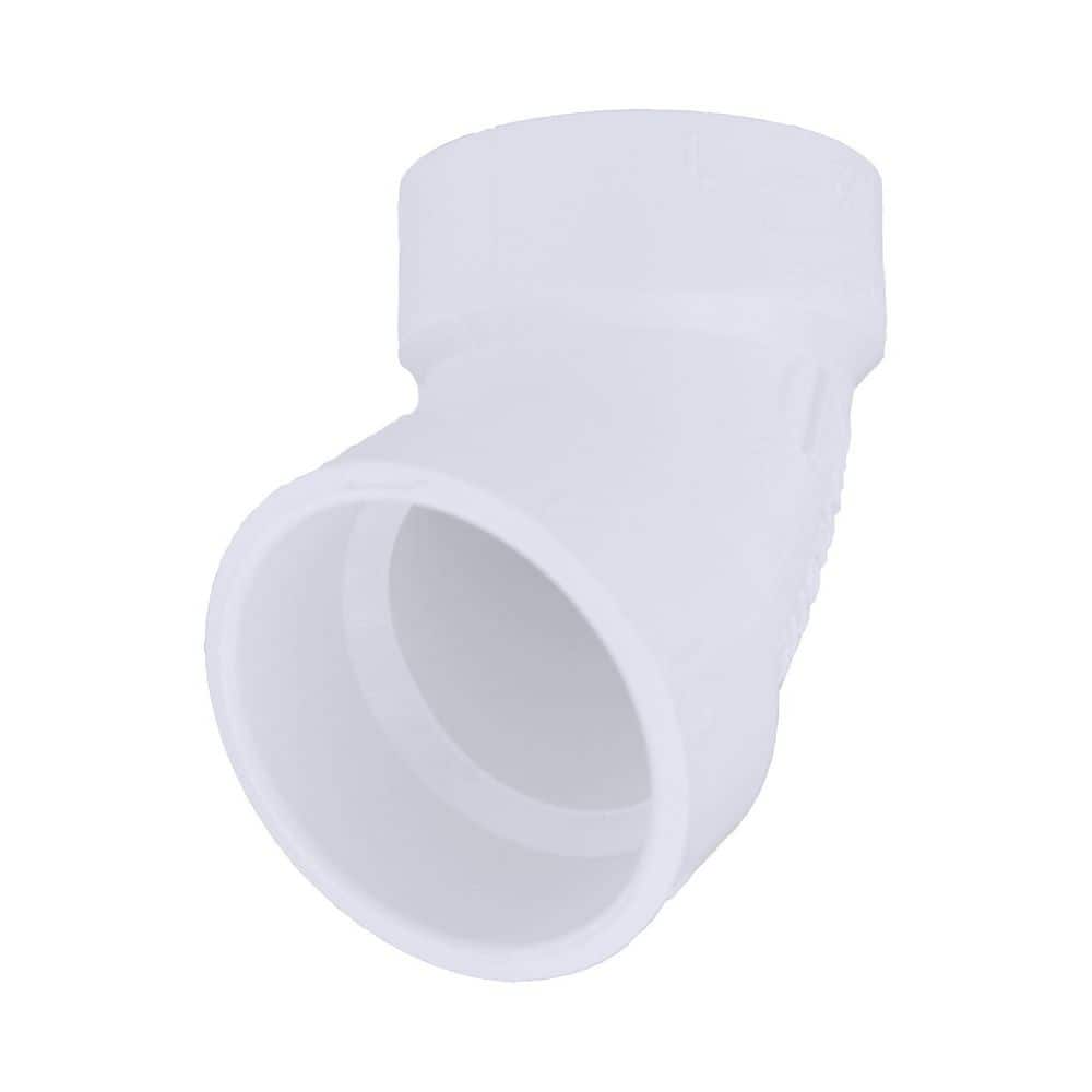Charlotte Pipe 2 in. PVC DWV 1/6 Bend Hub x Hub Elbow Fitting PVC 00319 ...