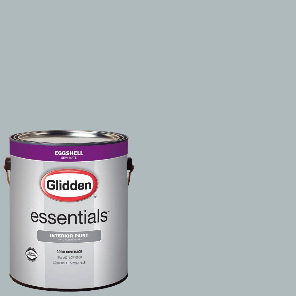 Glidden Essentials 1 gal. #HDGCN41D Soft Feather Grey Eggshell Interior ...