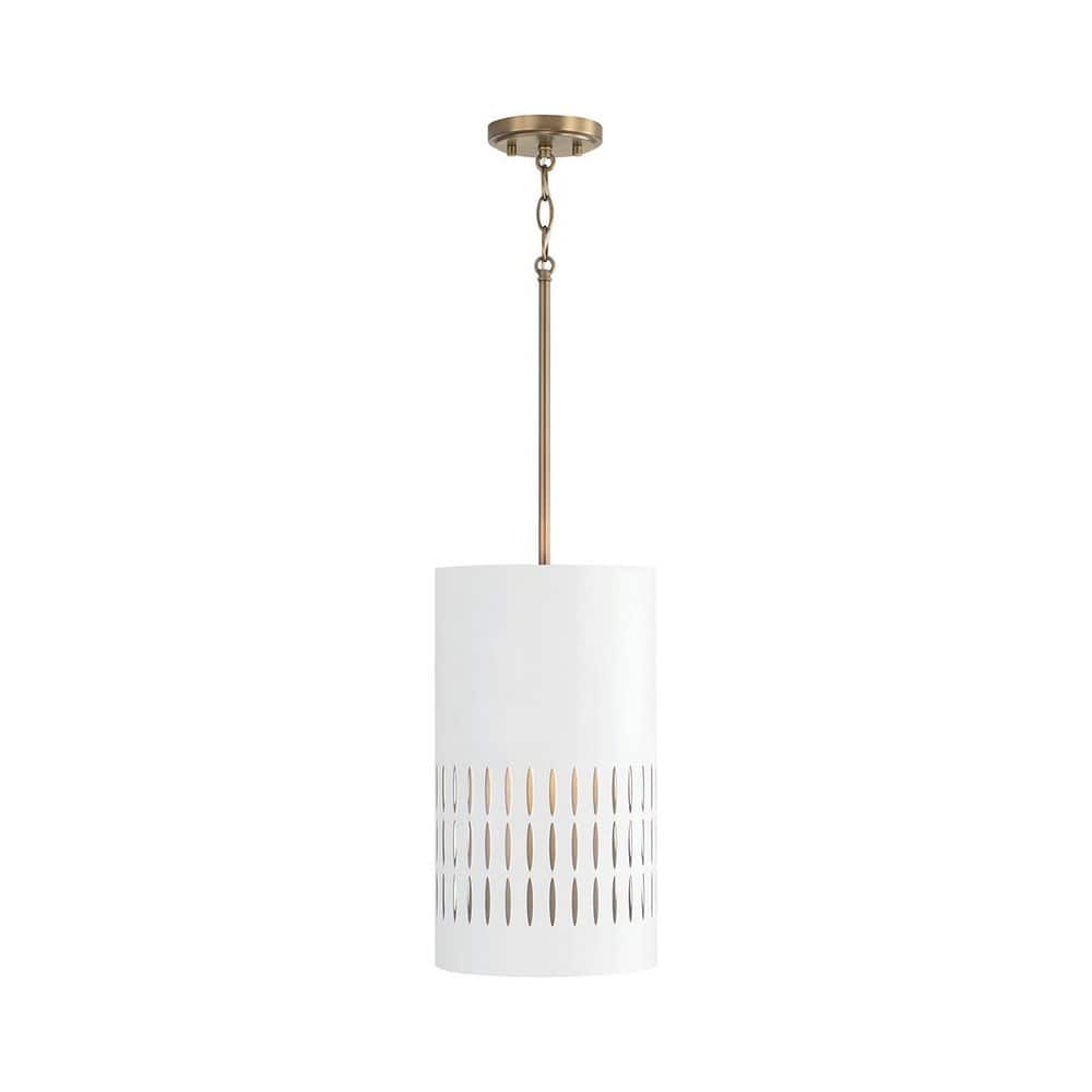 Capital Lighting Fixture Company Dash 100-Watt 1-Light Aged Brass Small ...