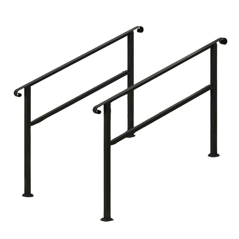 Afoxsos Set of 2 Heavy Duty Adjustable Metal Hand Rails for Outdoor ...