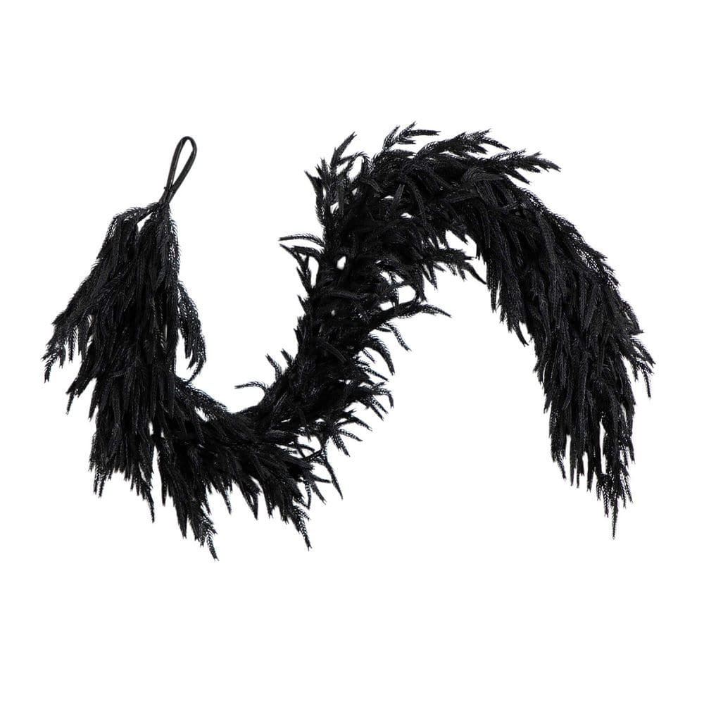 Nearly Natural 6ft. Artificial Real Touch Halloween Black Norfolk ...