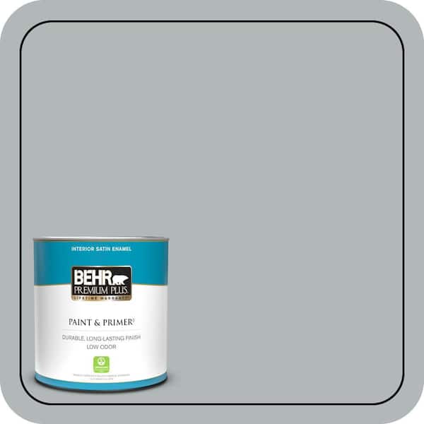 BEHR PREMIUM PLUS 1 qt. #N450-3 Meteor Shower Satin Enamel Low Odor ...