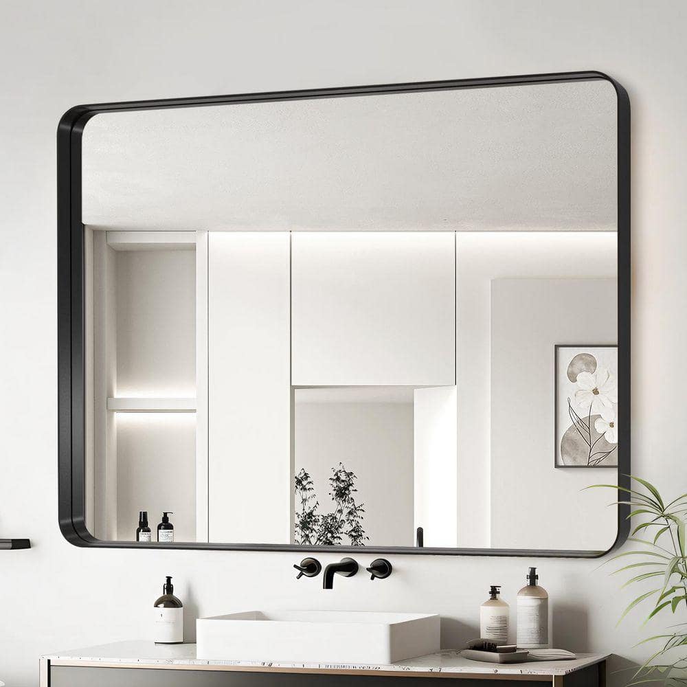 TCYO 40 in. W x 32 in. H Rectangular Framed Wall Bathroom Vanity Mirror ...