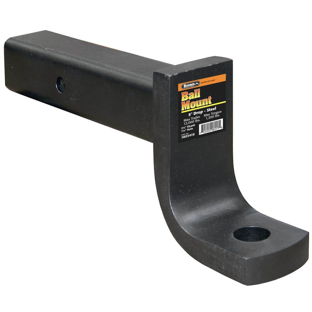 BUYERS PRODUCTS 2-1/2 in. Ball Mount with 5 in. Drop 1803410 - The Home ...