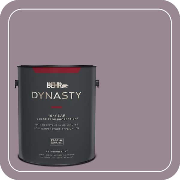 BEHR DYNASTY 1 gal. #690F-5 Purple Mauve Flat Exterior Stain-Blocking ...
