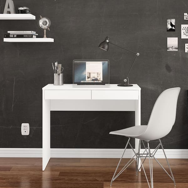 White writing desk with drawers store