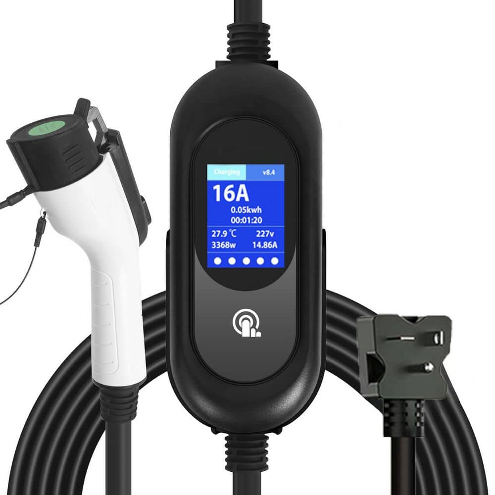 Ahfiwaso 16.4ft 110-240-Volt EV Charging Station Portable Level 1 Level ...