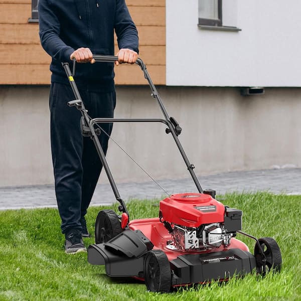 Push Mower Side View PowerSmart 21 In 2 In 1 Side Discharge Gas Push