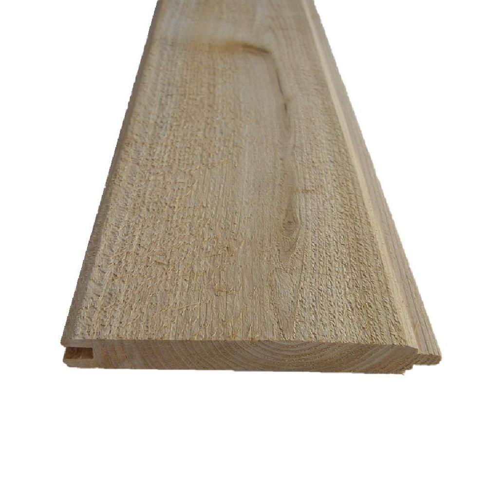 Pattern Stock Cedar Tongue and Groove Board (Common: 1 in. x 6 in. x 12 ...