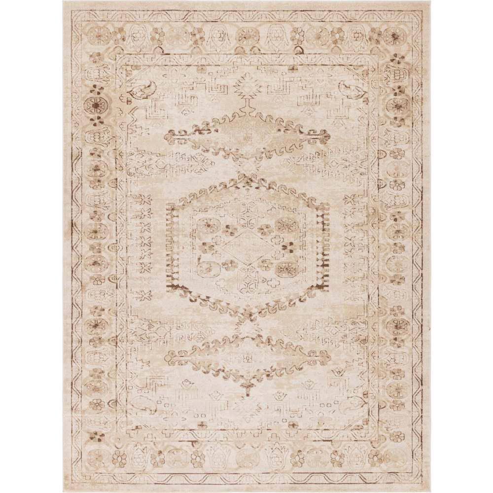 Unique Loom Utopia Larissa Beige 9' 0 x 12' 0 Area Rug 3146607 - The ...