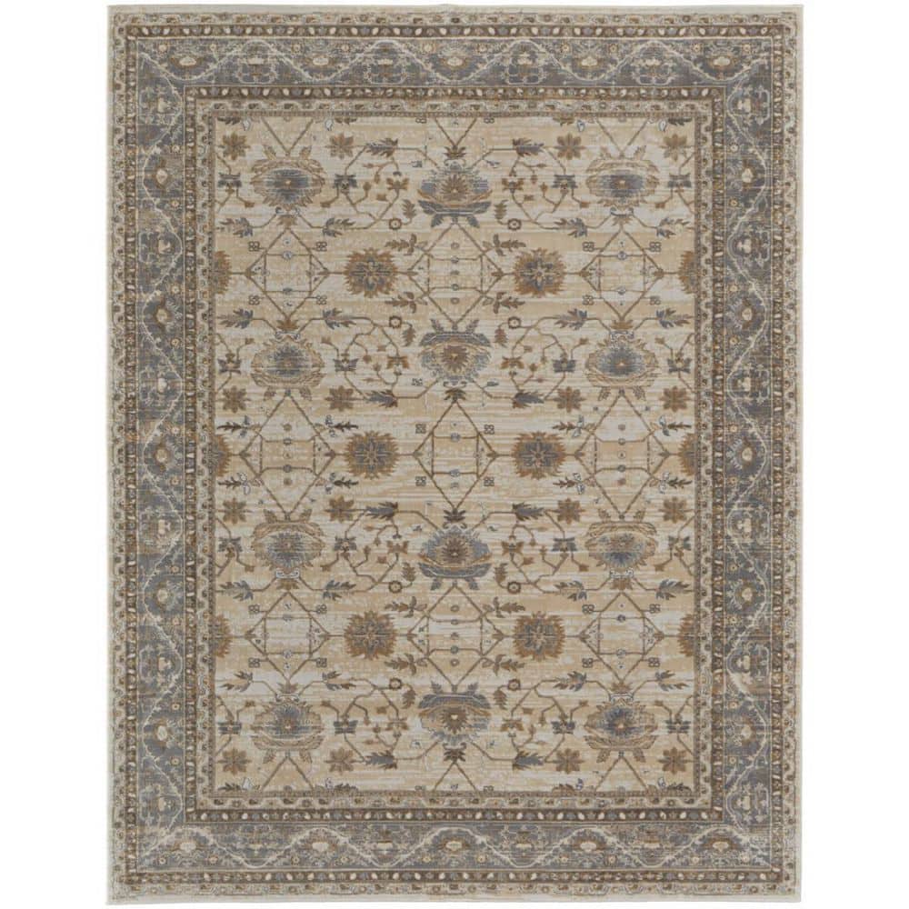 HomeRoots 4 x 6 Tan, Ivory Solid Color Area Rug 2000515298 - The Home Depot