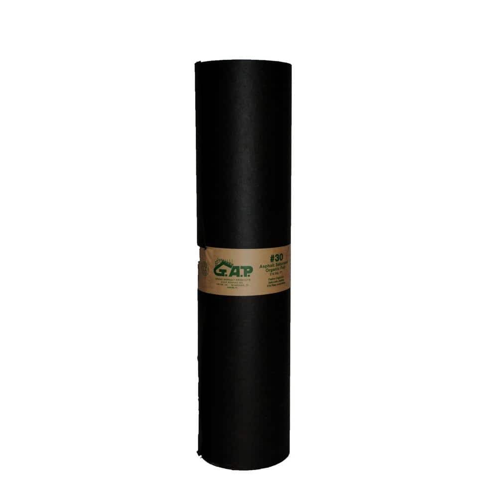 ASTM 30 Roofing Felt 216 sq. ft. Black Asphalt-Saturated 30 lb. Roofing ...