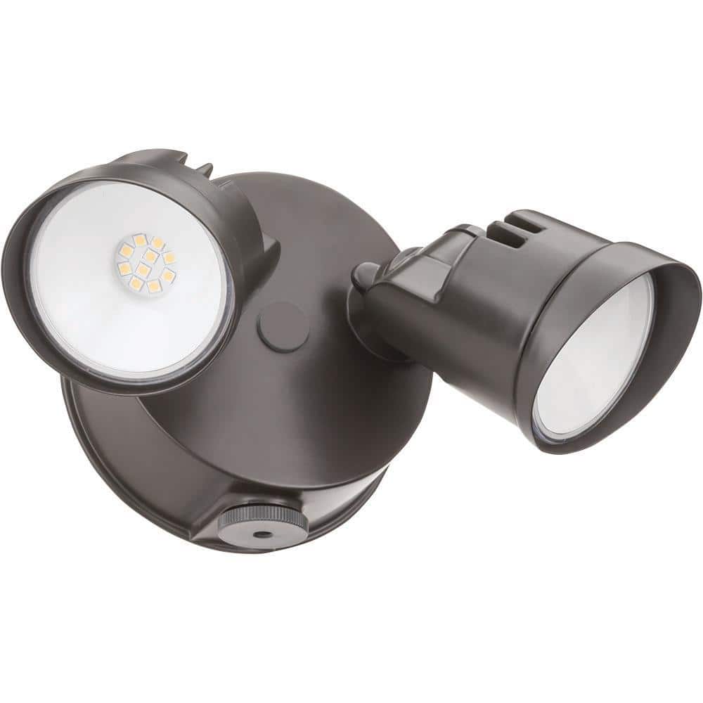 Lithonia Lighting OVFL Adjustable Twin Head Dark Bronze 20-Watt 4000K ...