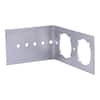 HOLDRITE 3/8 in. x 1 in. Stainless Steel Toilet Bracket 709-L-H - The ...