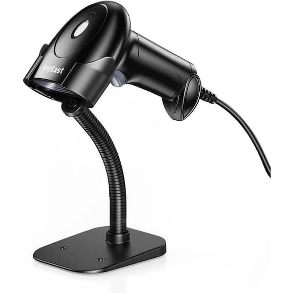 Lukyamzn Barcode Scanner with Stand, Black for POS Computer Support ...