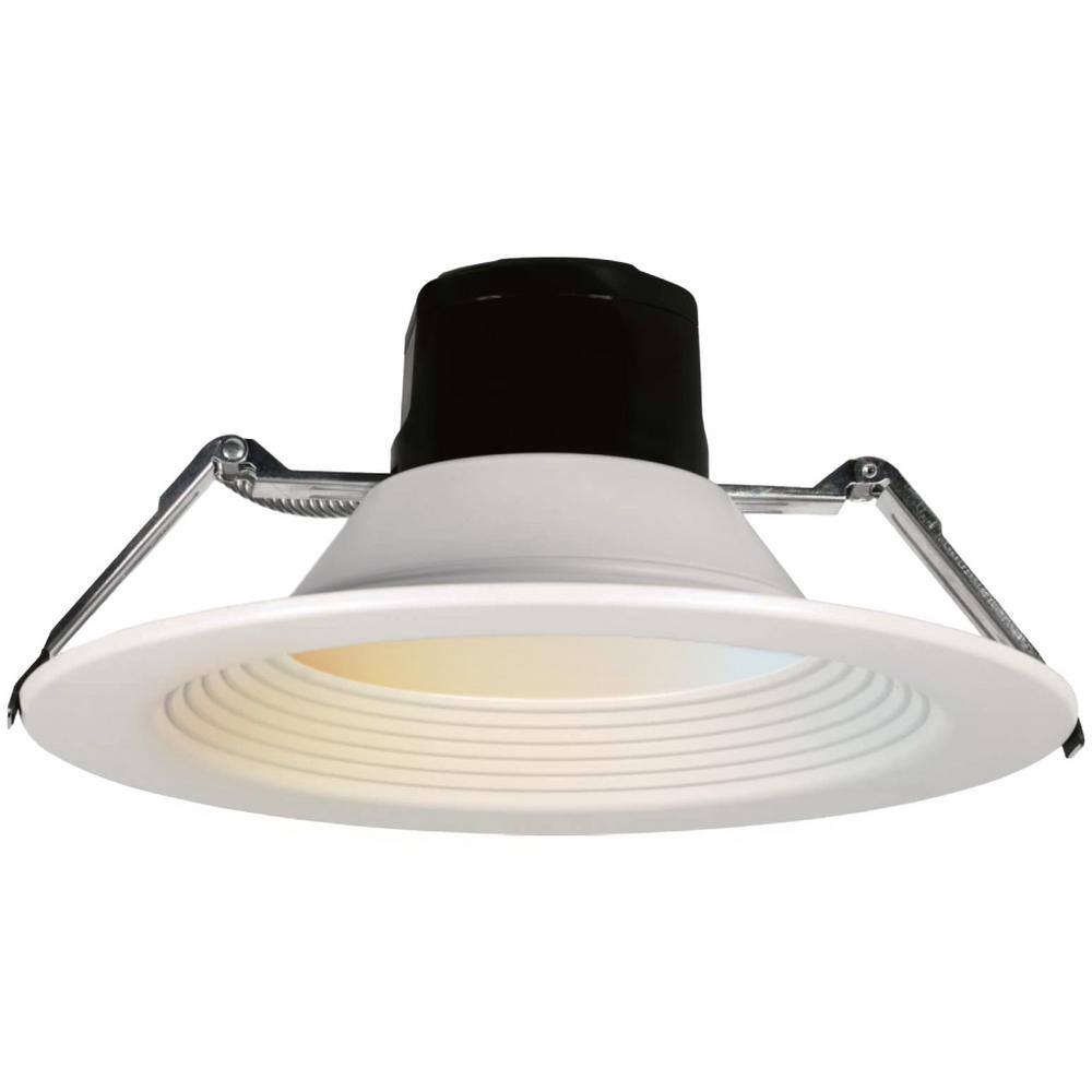 Sunlite 8 in. Adjustable White New Construction and Remodel 250-Watt ...