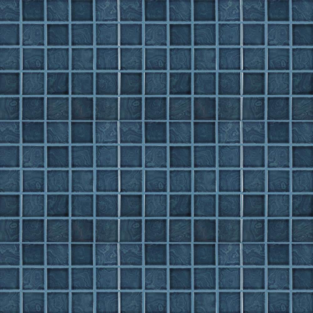 Merola Tile Resort Beach Blue 12 in. x 12 in. Porcelain Mosaic Tile (10 ...