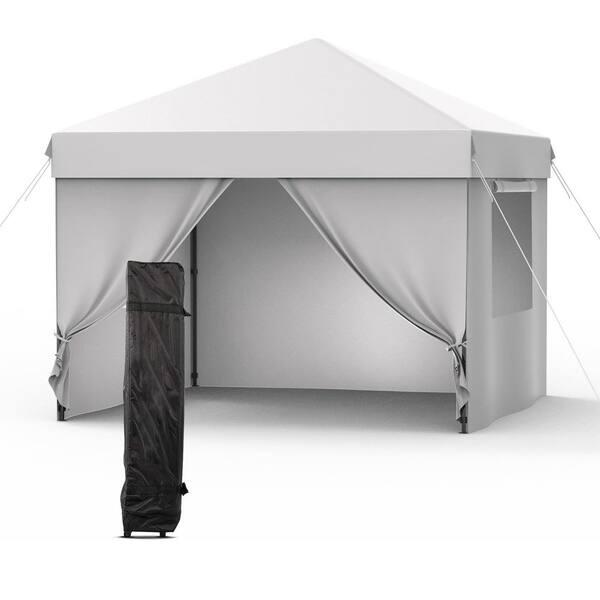 Sunjoy Cabana 4 ft. x 4 ft. Pop-Up Canopy Tent, Outdoor Instant Pop-Up ...