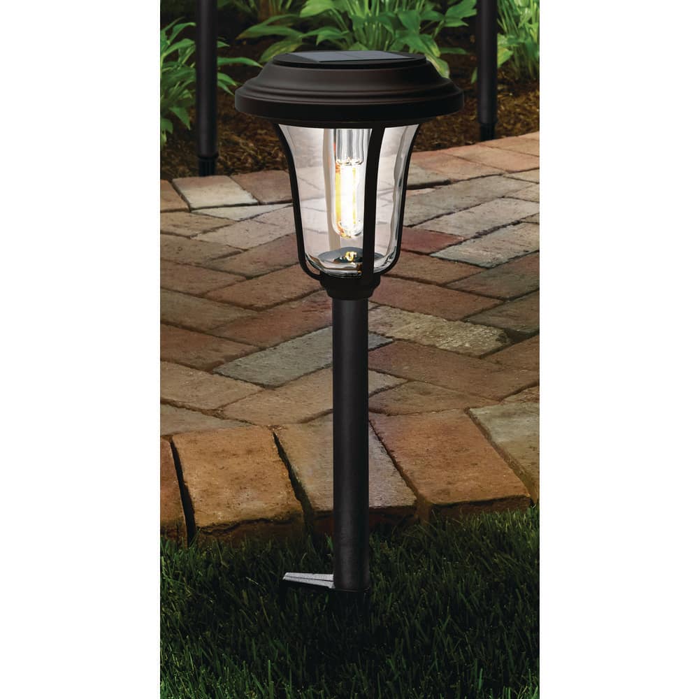 Hampton Bay Rosemont 20-40 Lumen Bronze LED Weather Resistant Outdoor ...