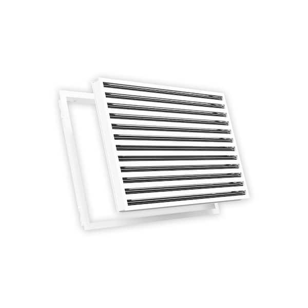 QuietCool 30 in. x 20 in. Aluminum Wall/Ceiling Linear Slot Diffuser in ...